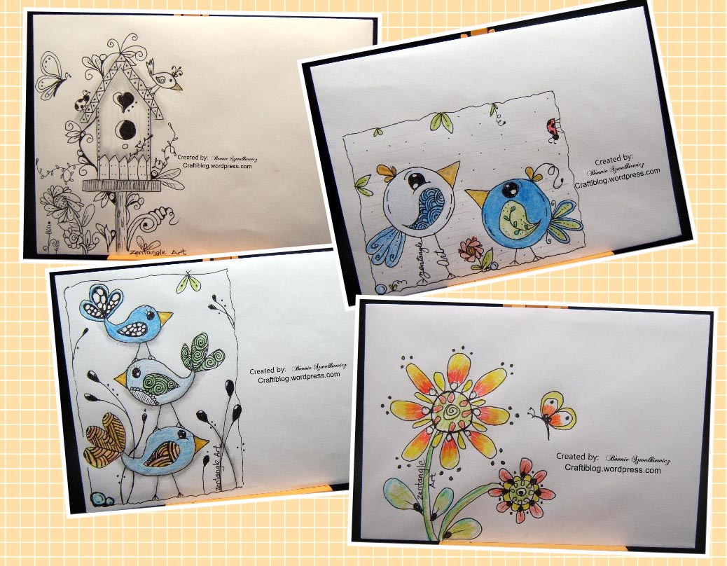2026-02-06; zentangle birds – on Friday! | The Craftiblog