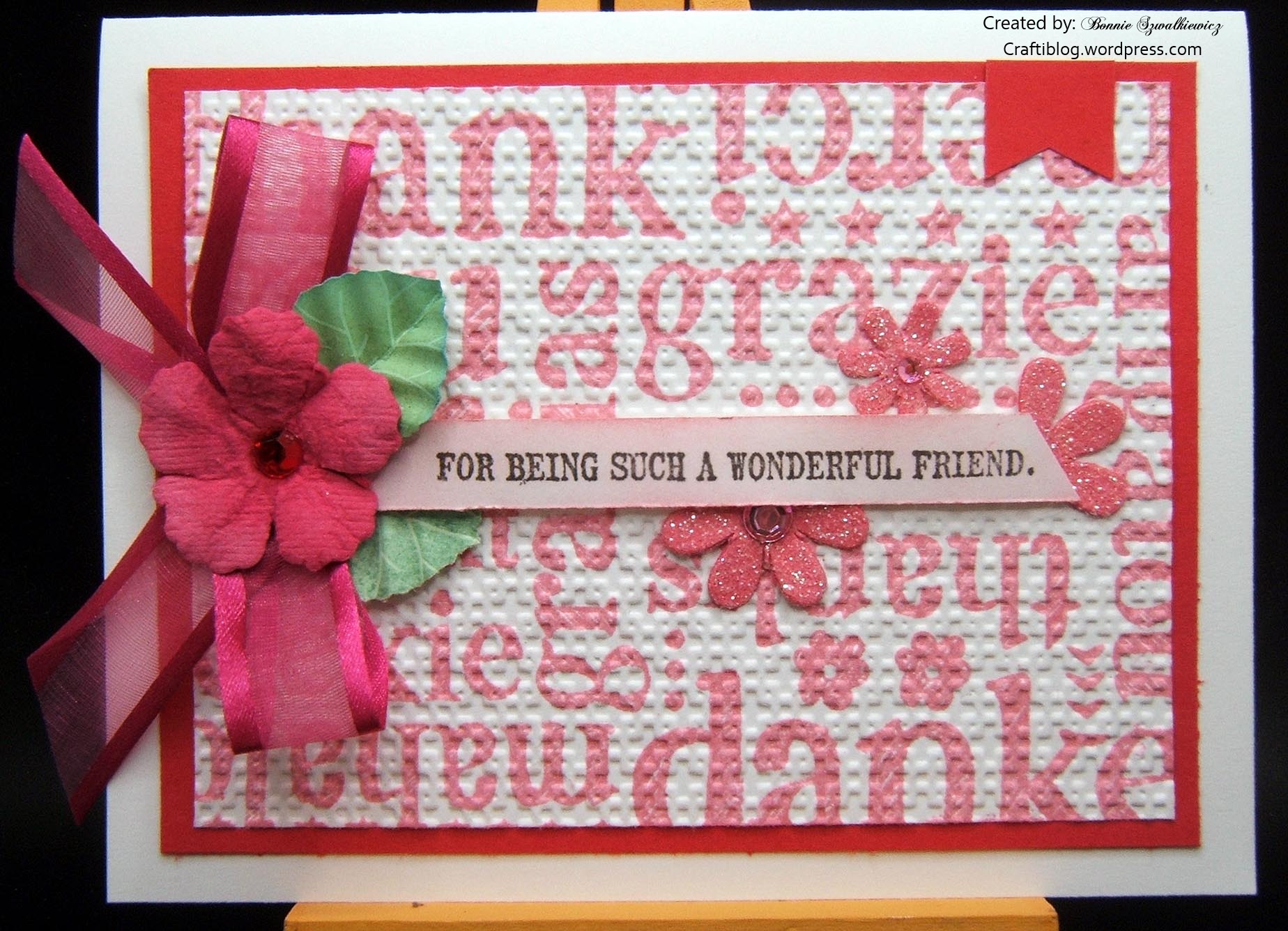 2026-01-25; Thanks for being a friend | The Craftiblog